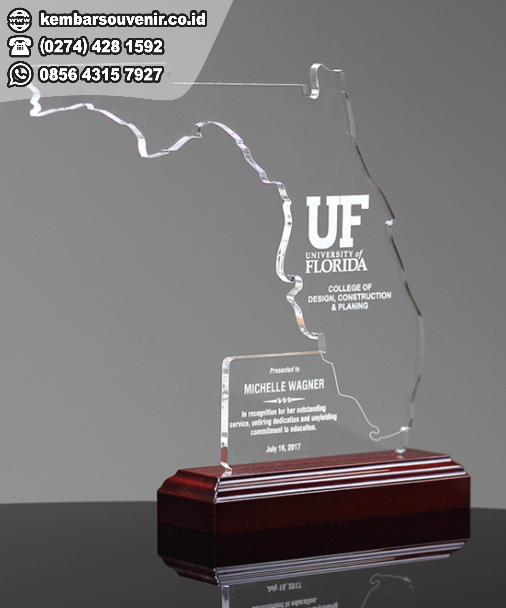 Plakat Akrilik Grafir - Pusatnya Pembuatan Plakat Indonesia